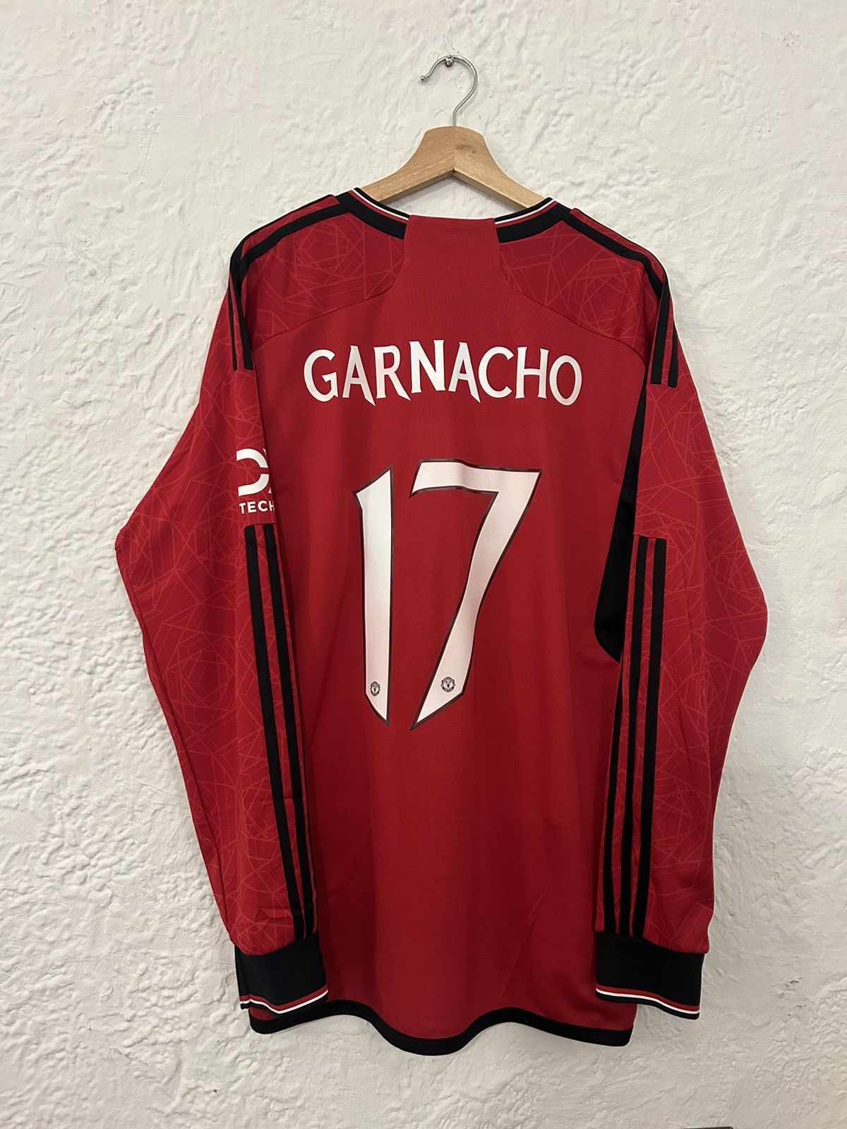 Adidas 2023-24 Alejandro Garnacho Adidas Manchester United Home Kit ...
