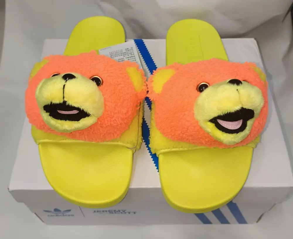 Avant Garde × Jeremy Scott × Streetwear Adidas X Jeremy Scott Teddy Bear Slides | Grailed