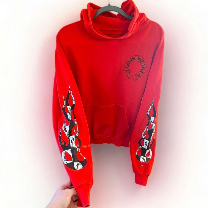 Chrome Hearts RARE Chrome Hearts Matty Boy Red Chomper Hoodie | Grailed