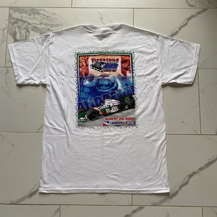 Vintage Vintage 2003 Firestone Indy 225 Race Mario Andretti T Shirt ...