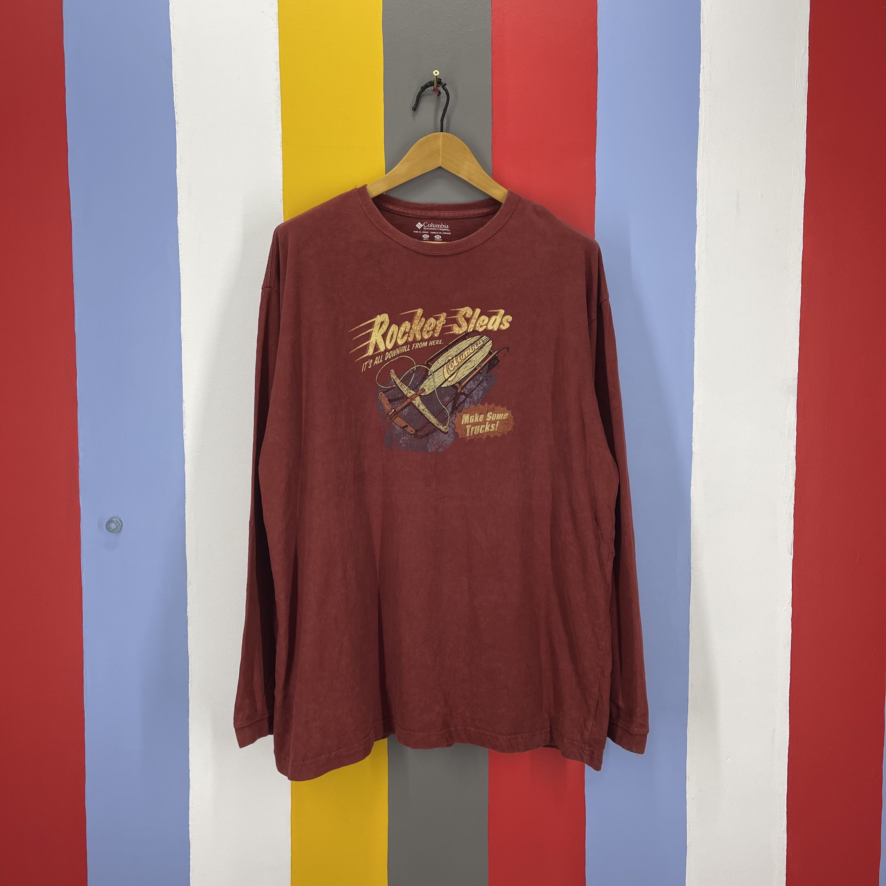 Columbia COLUMBIA Rocket Sleds Long Sleeve T Shirt #1093/AM | Grailed