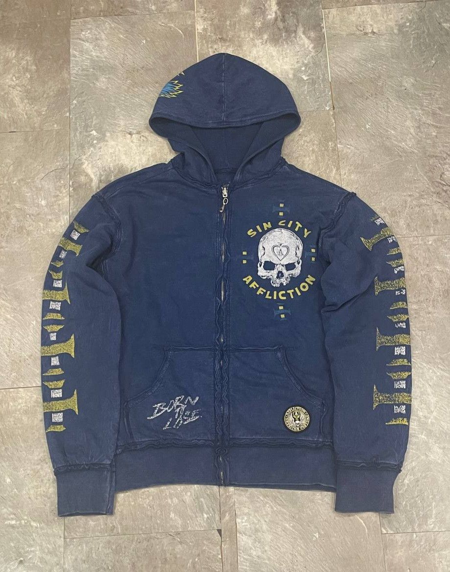 Affliction × Made In Usa × Vintage Affliction REVERSIBLE hoodie ...
