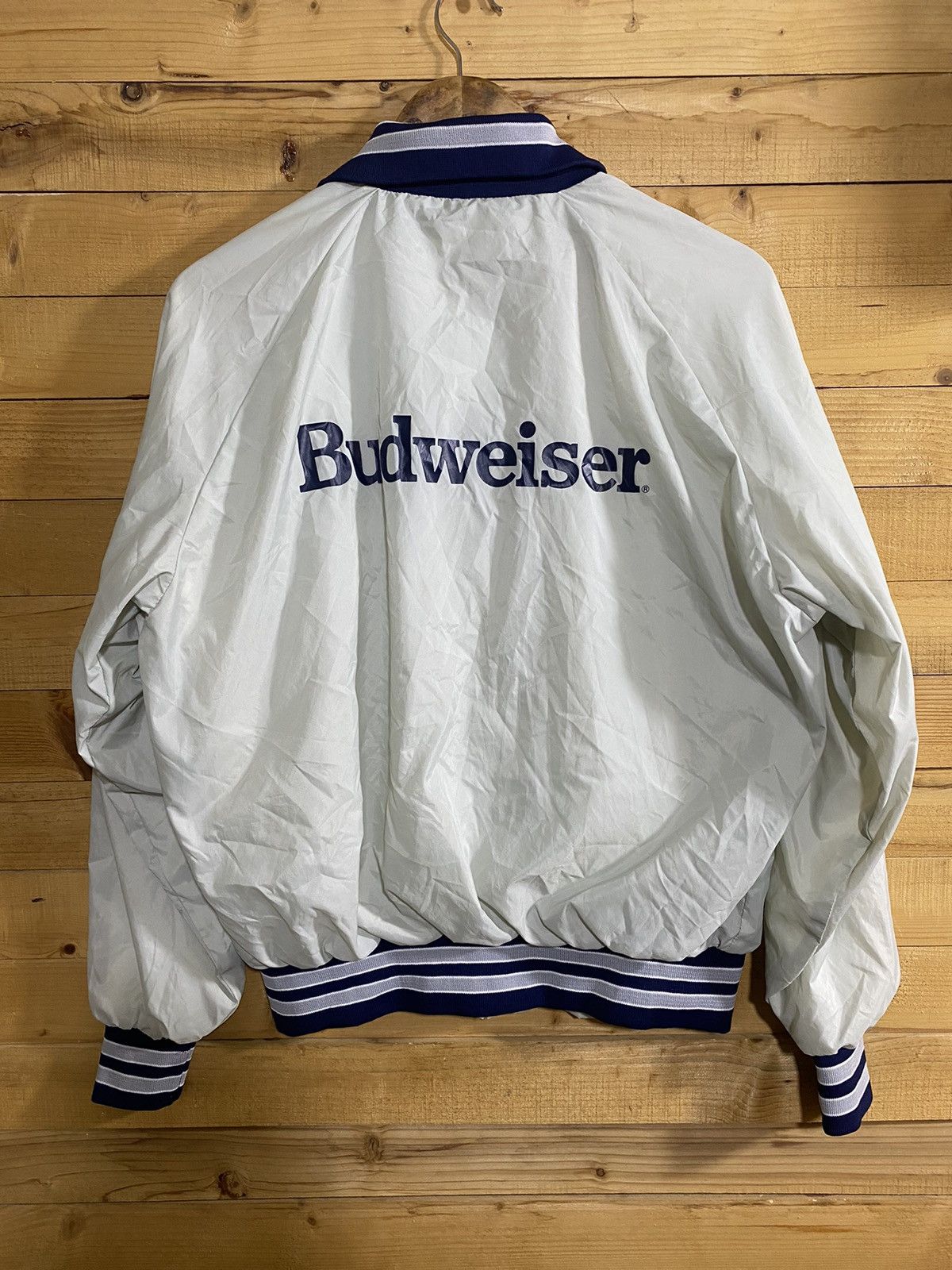 Vintage Vintage budweiser button up jacket | Grailed