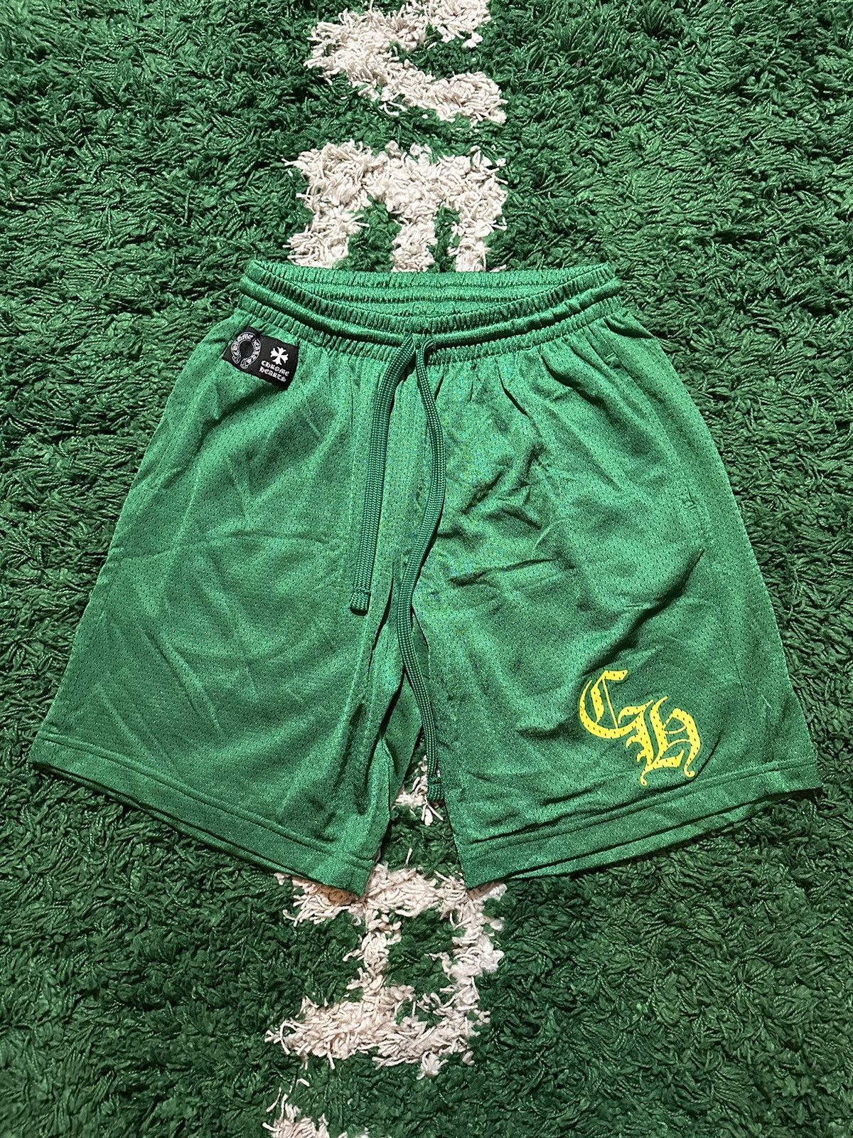 Chrome Hearts Chrome Hearts Green Mesh Shorts | Grailed