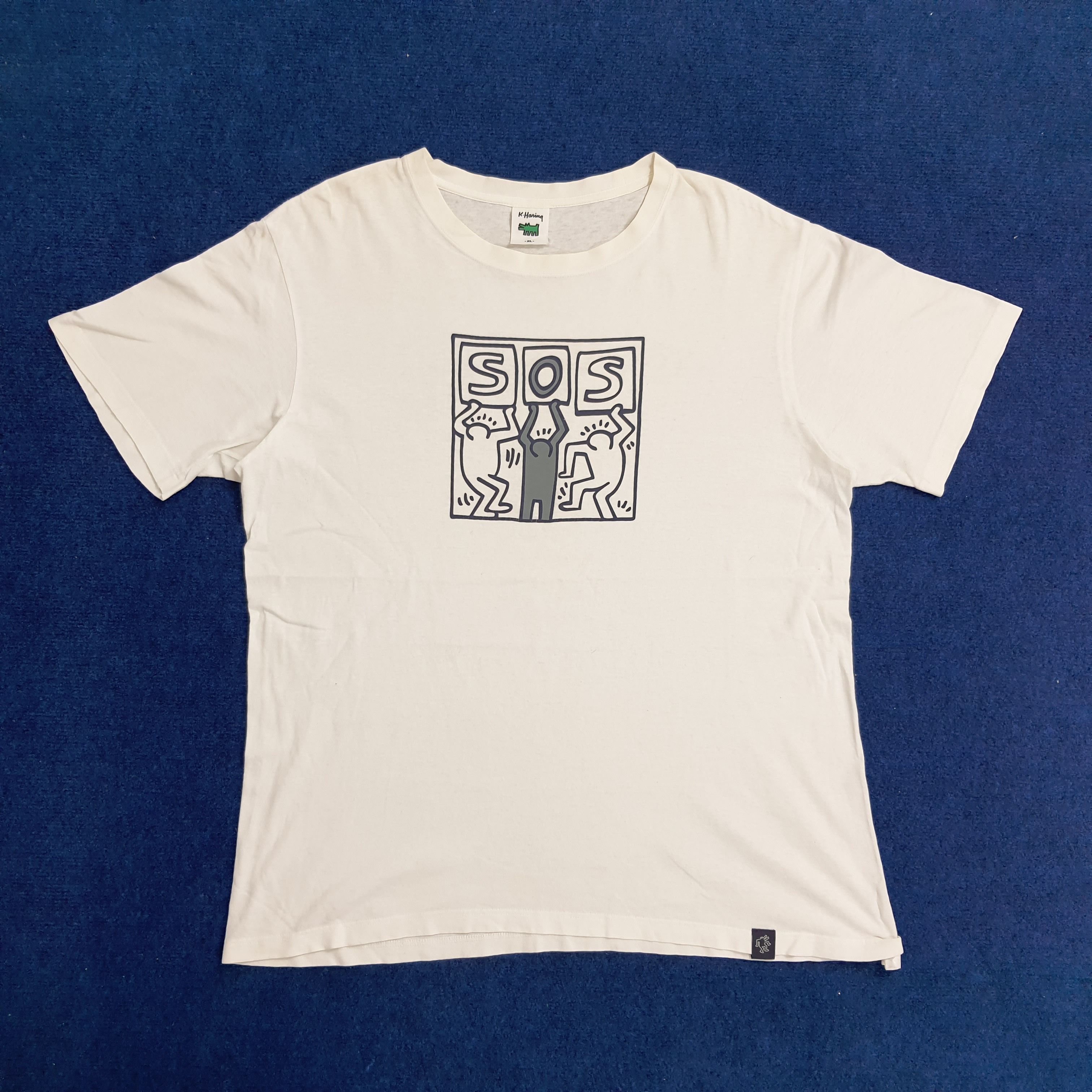 Vintage Vintage Keith Haring SOS Art Style Nice Design T-shirt | Grailed