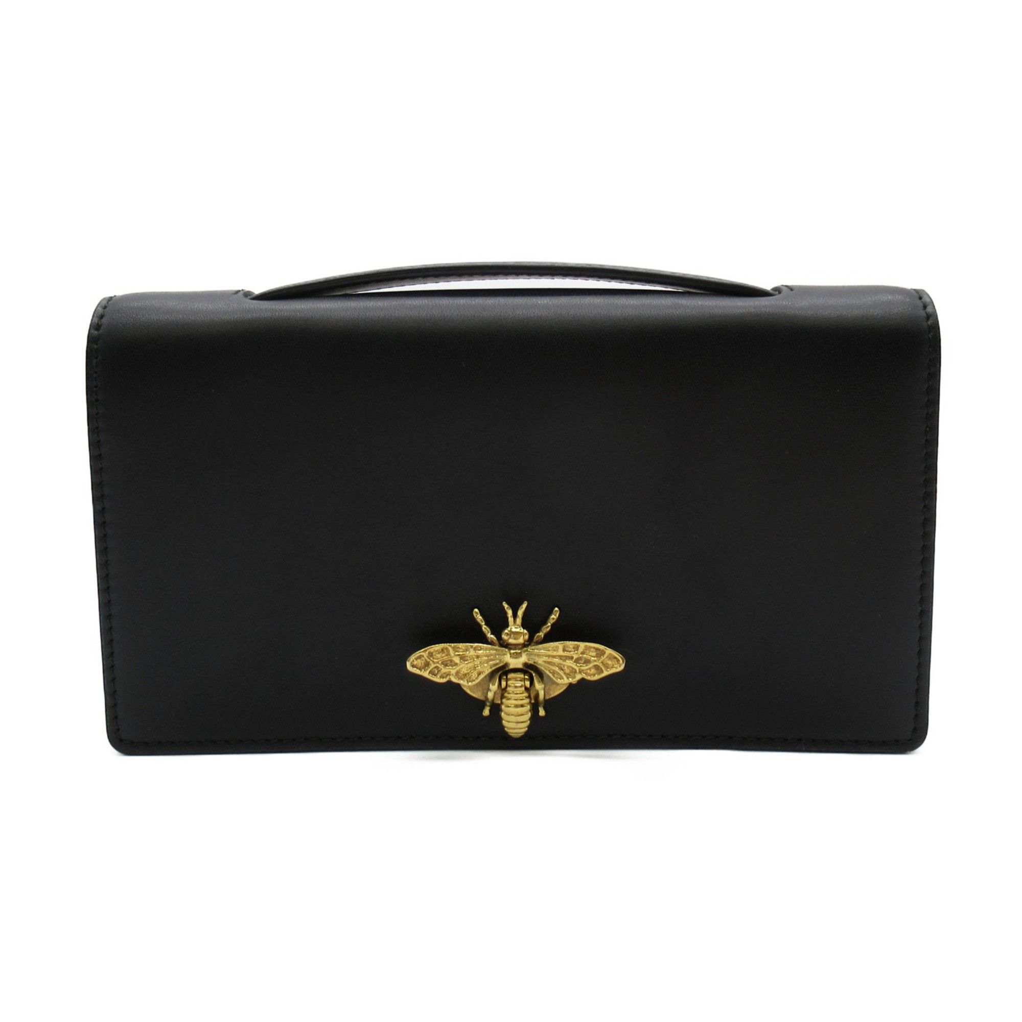 Dior Dior bee motif clutch bag Black Calfskin (cowhide) | Grailed