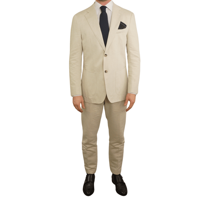 Suitsupply Men Suitsupply Suit Linen & Cotton Half Lined EU48 UK/US38 ...