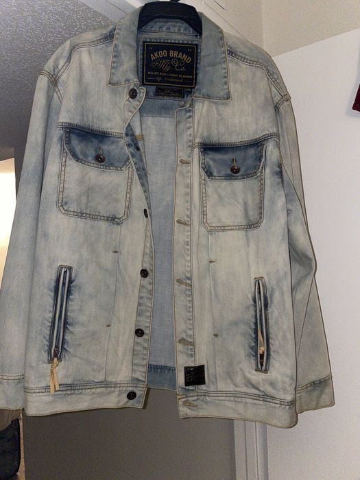 Akoo Exclusive denim jacket | Grailed