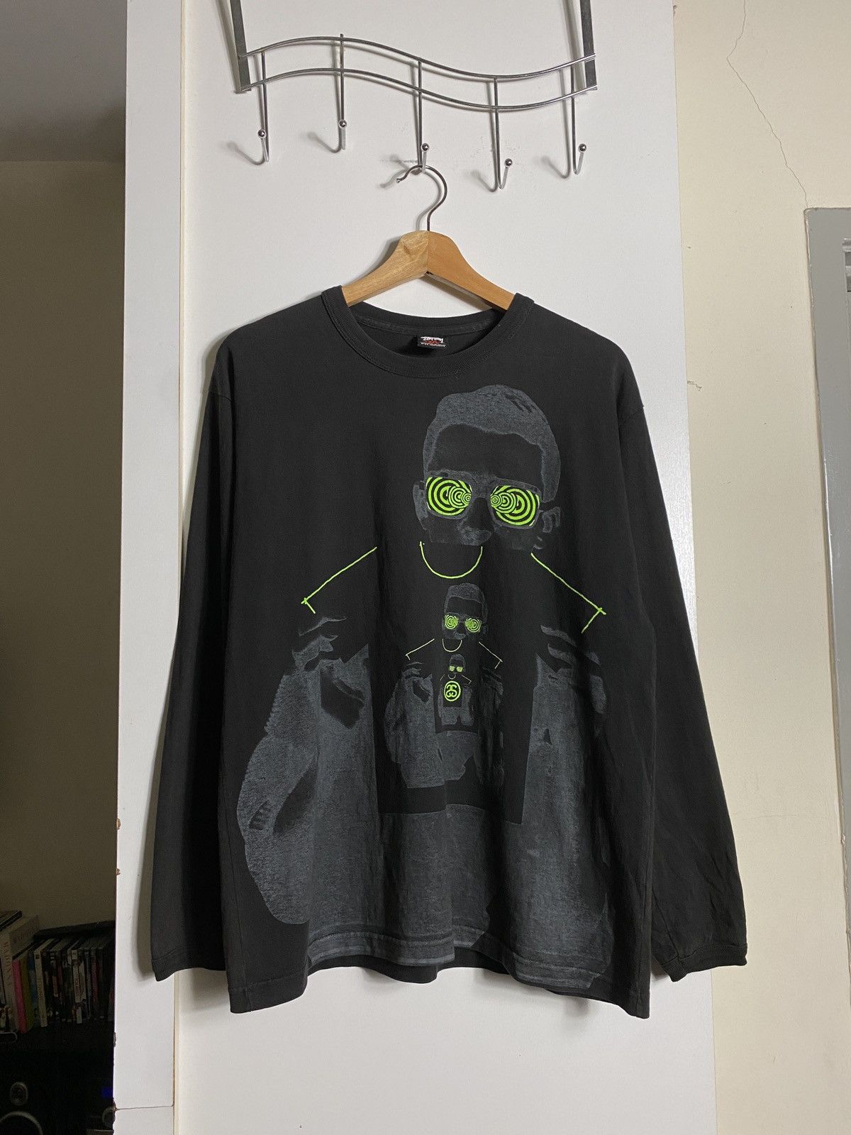 Vintage Vintage 90's Stussy x Brent Rollins Hypnotic Medium | Grailed