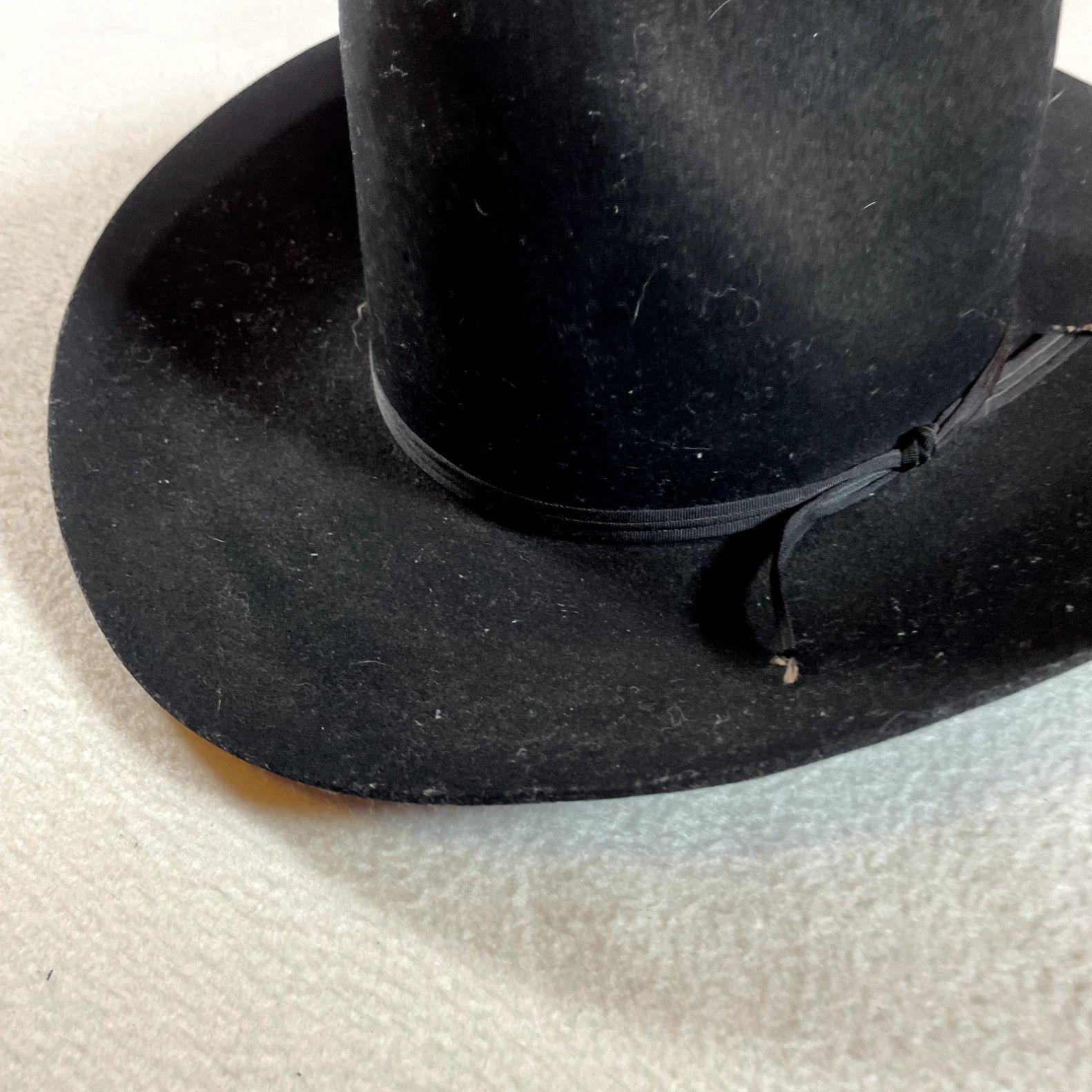 CO Vintage Cowboy Hat Mens 7 Black FMG Co Denver Wool Western Outlaw ...