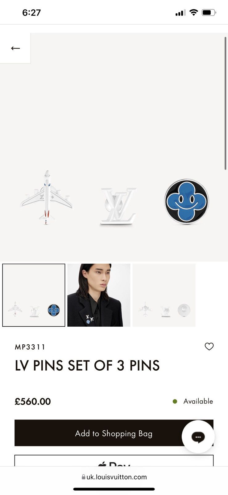 Louis Vuitton Louis Vuitton 3 pin set LV jacket pins brooch | Grailed