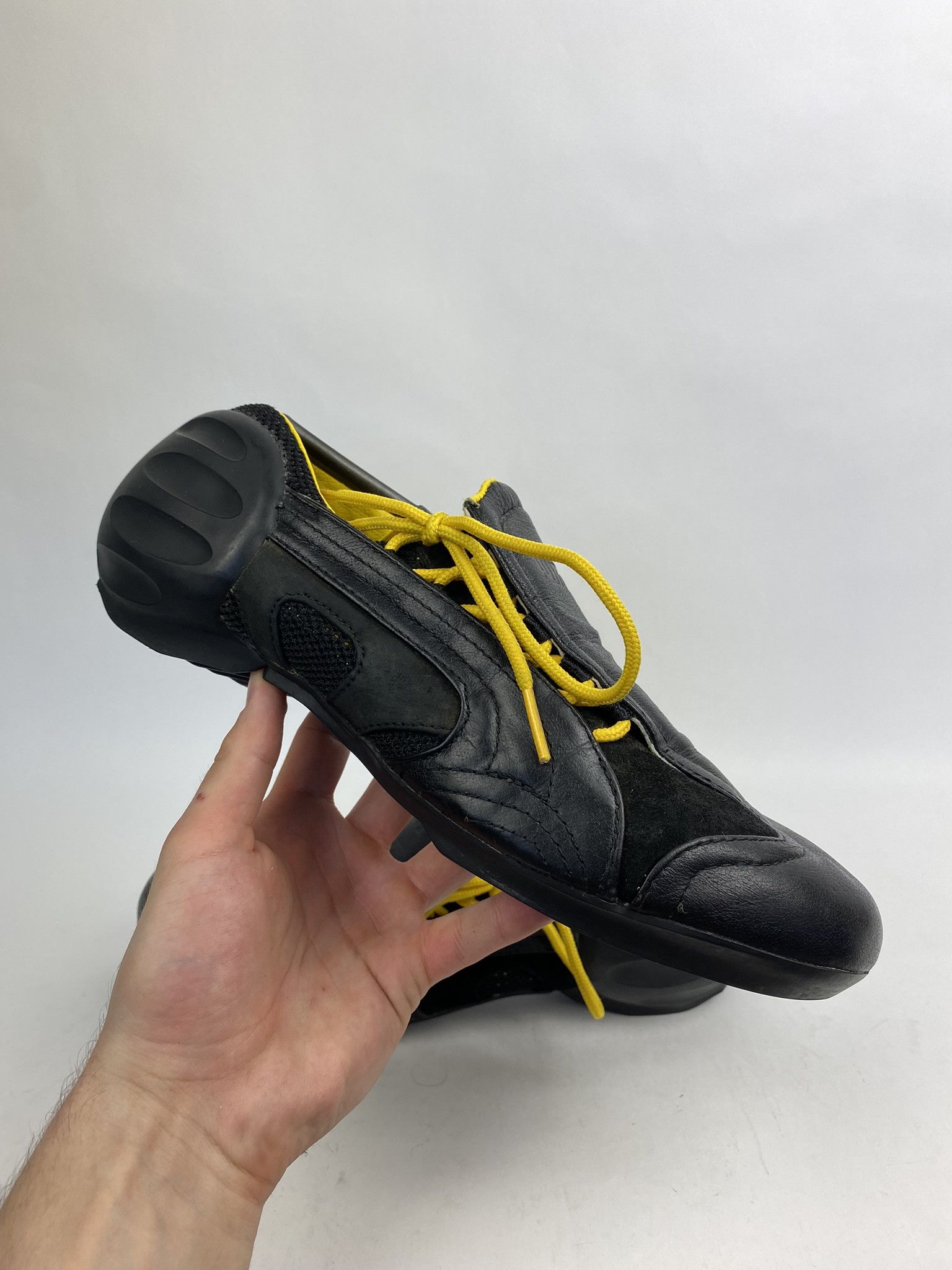Japanese Brand × Puma × Vintage 2004 Puma Kugelblitz Black Yellow ...