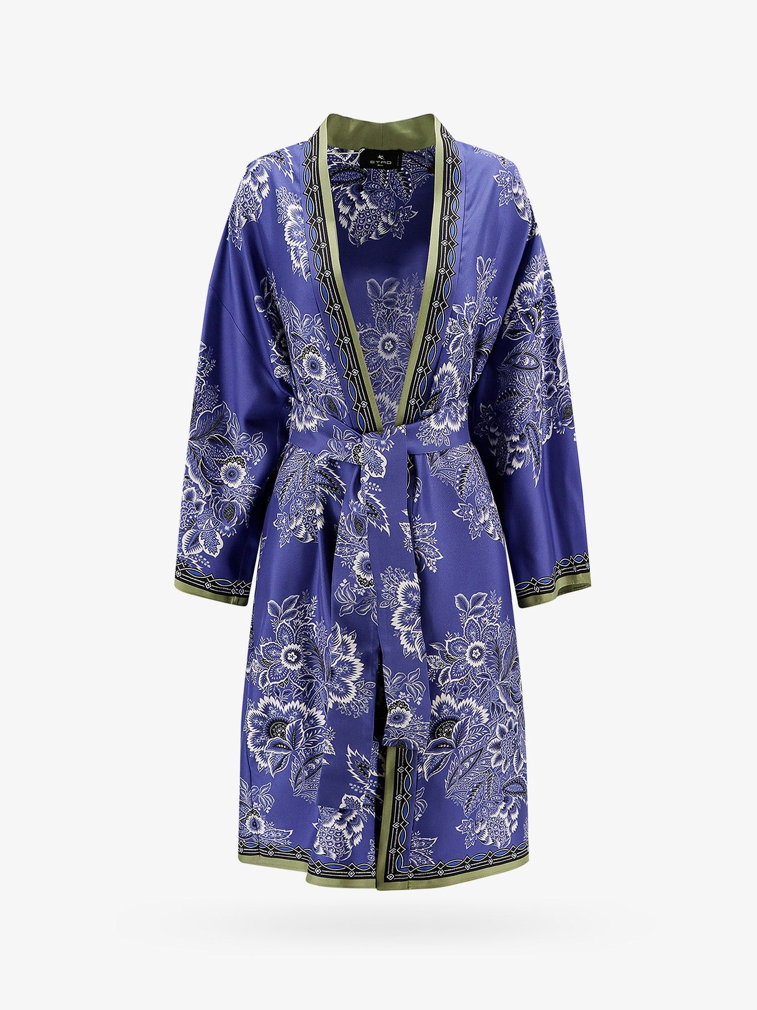 Etro Kimono Woman Blue Coats | Grailed
