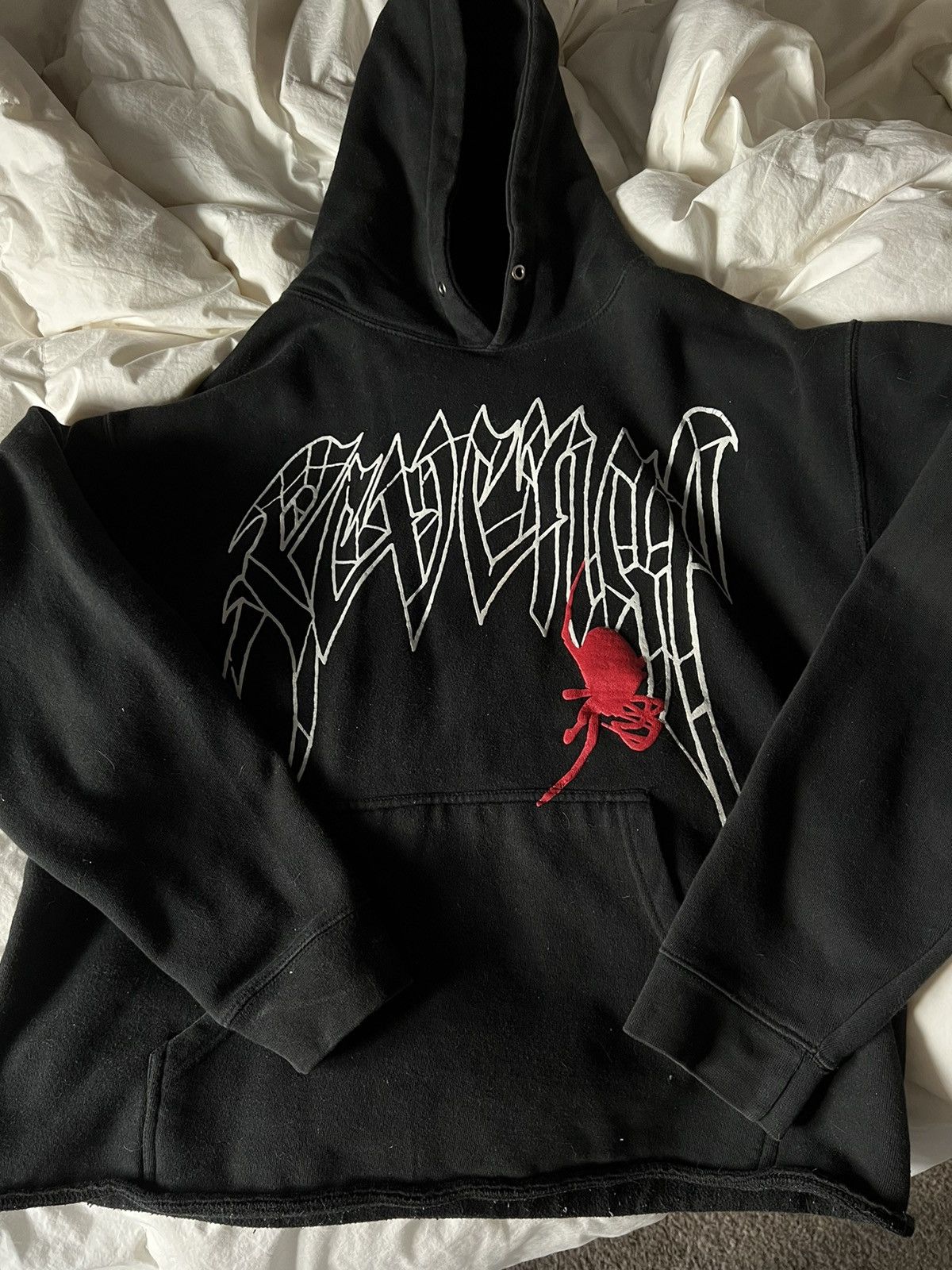 Revenge Black and red revenge hoodie | Grailed