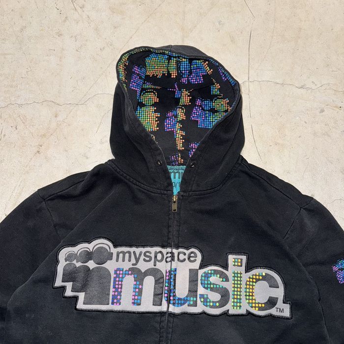 Vintage Crazy Rare Y2K My Space Music Zip Up Hoodie Sweatshirt | Grailed