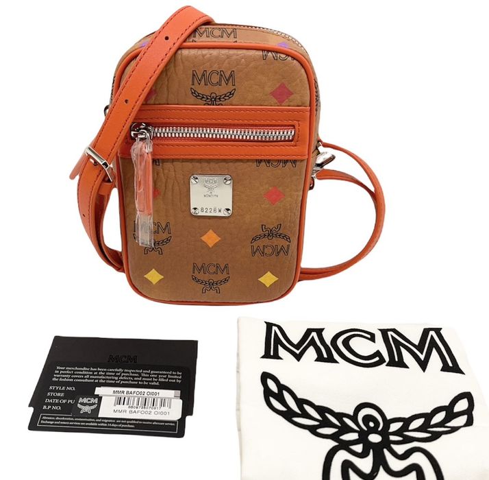 MCM MCM New Mini Messenger Logo Monogram Crossbody Bag | Grailed