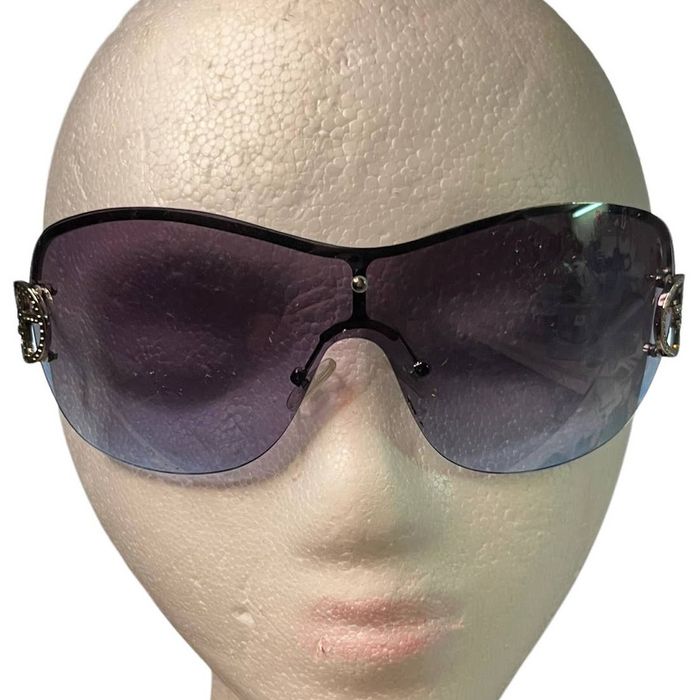 Designer Oversized Shield Rimless Sunglasses | Grailed