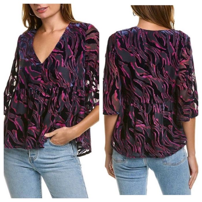 Johnny Was Johnny Was “Selene” silk blend tiered top NWT | Grailed