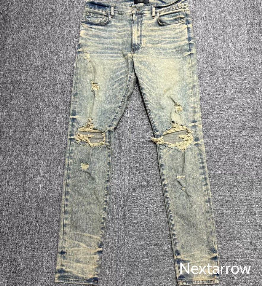 Amiri Amiri mud-dyed washed and destroyed jeans 2411-Nextarrow | Grailed