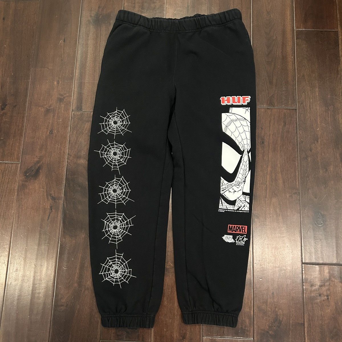 Huf × Marvel Comics HUF X MARVEL SPIDER-MAN SWEATPANTS | Grailed
