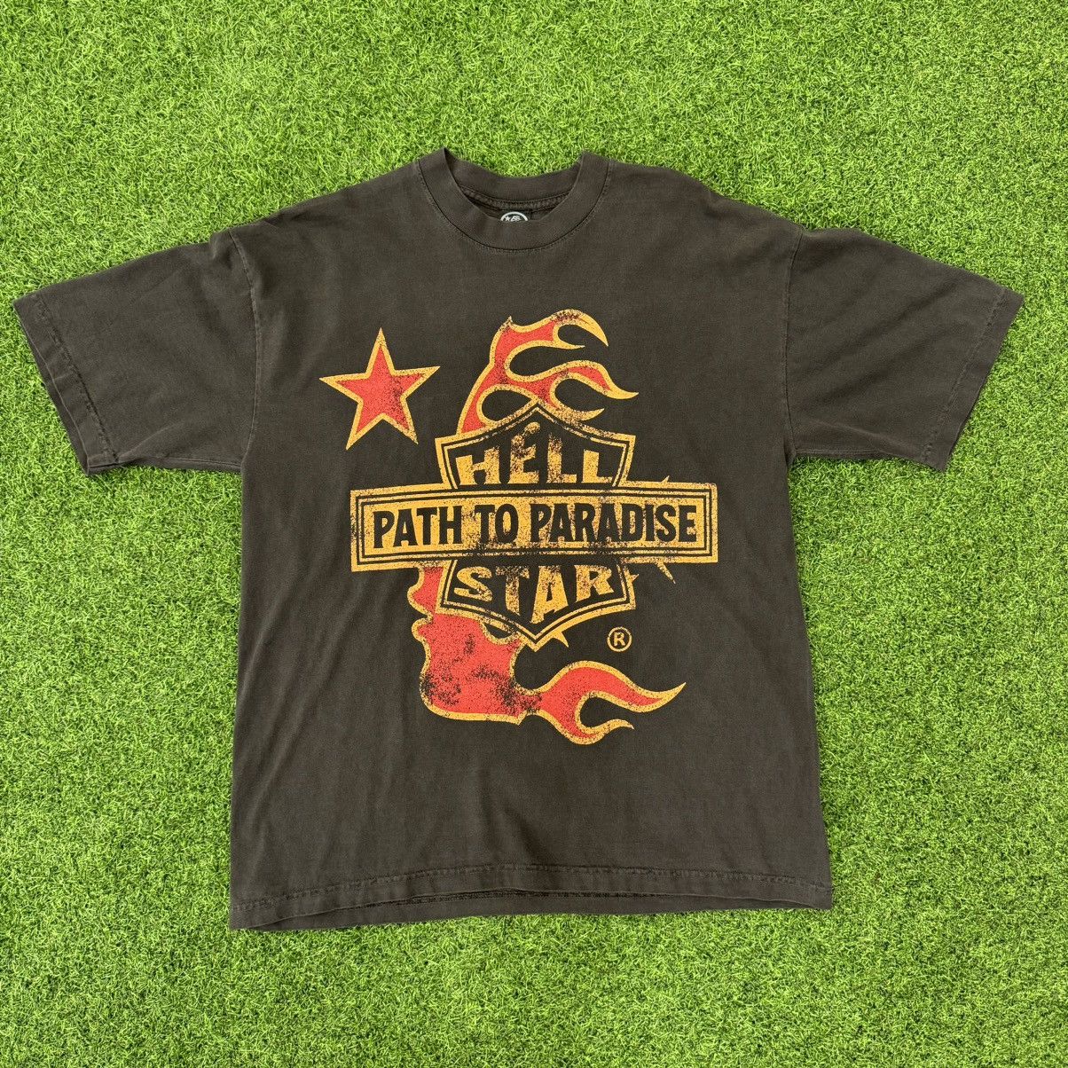 HELLSTAR Hellstar Studios vintage black Biker Tour Tee | Grailed