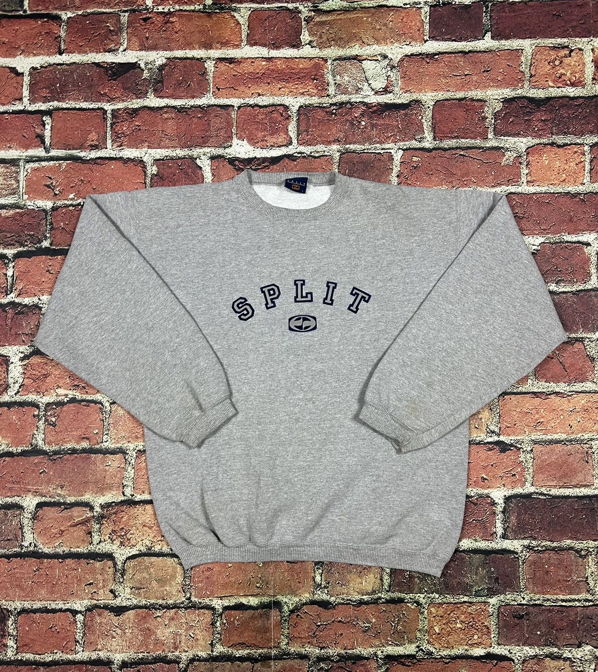 Vintage Vintage Split Crewneck Gray Sweatshirt Skateboard Logo 1999 ...