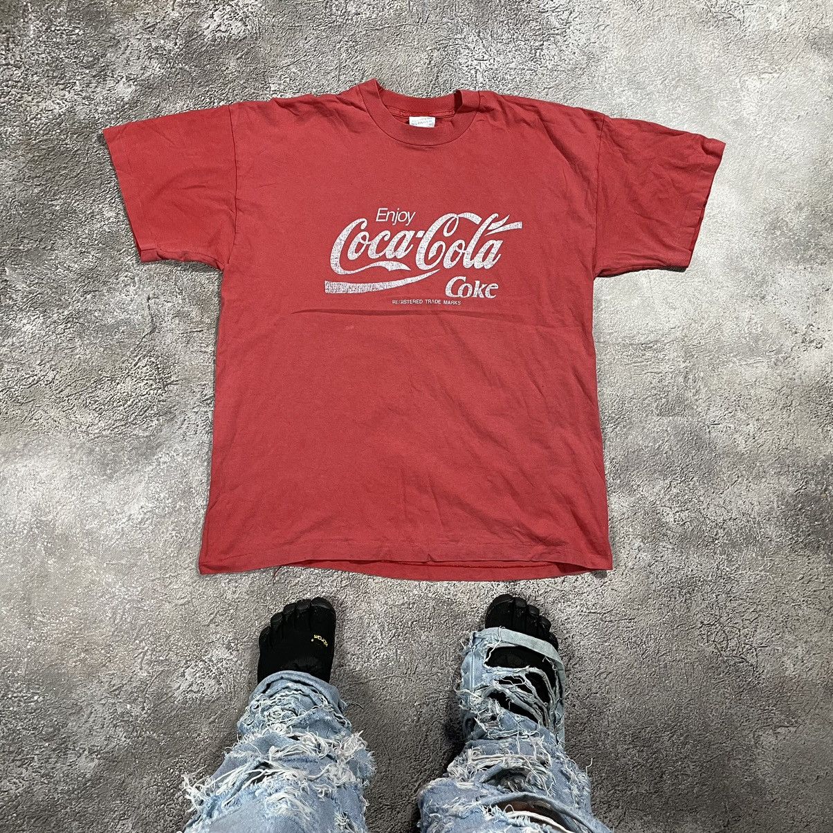 Band Tees × Vintage Vintage 90s COCA COLA OG LOGO ABSTRACT TRADEMARK ...