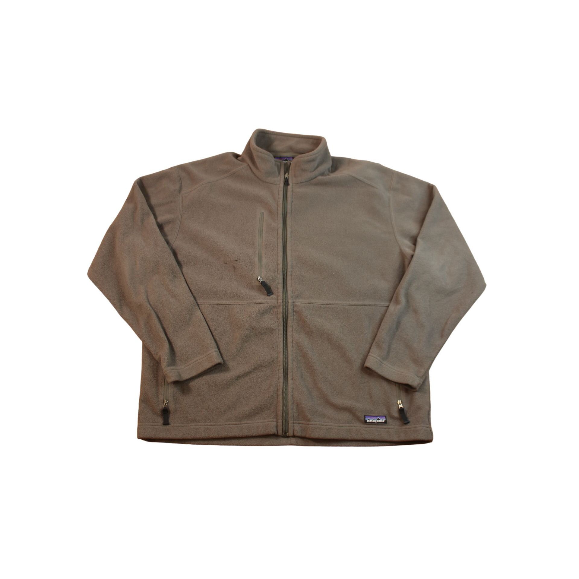 Patagonia Vintage 90's Patagonia Full Zip Fleece Jacket Grey Size Larg ...