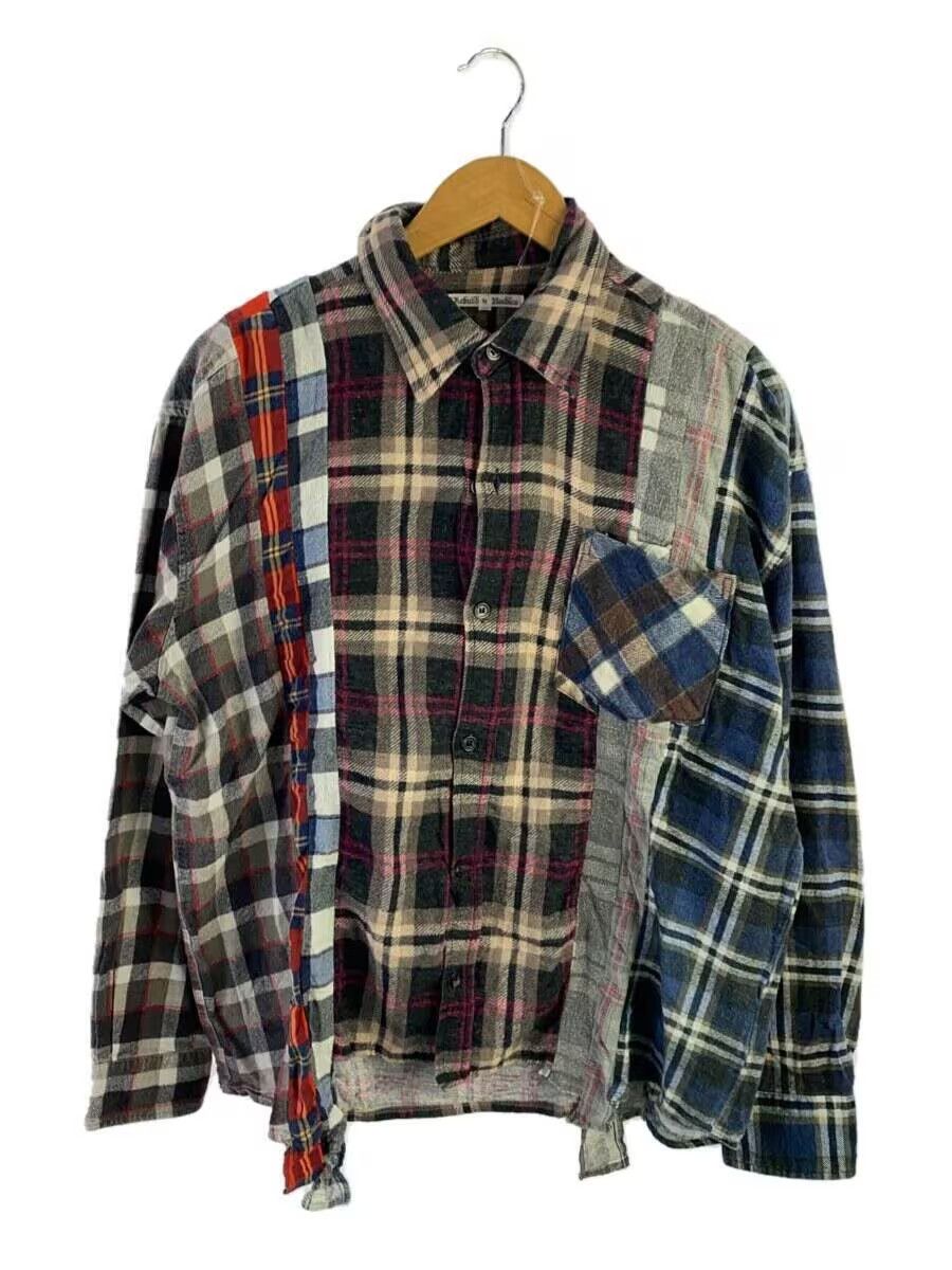 Needles Reconstructed Rebuild Flannel Button Shirt | Grailed