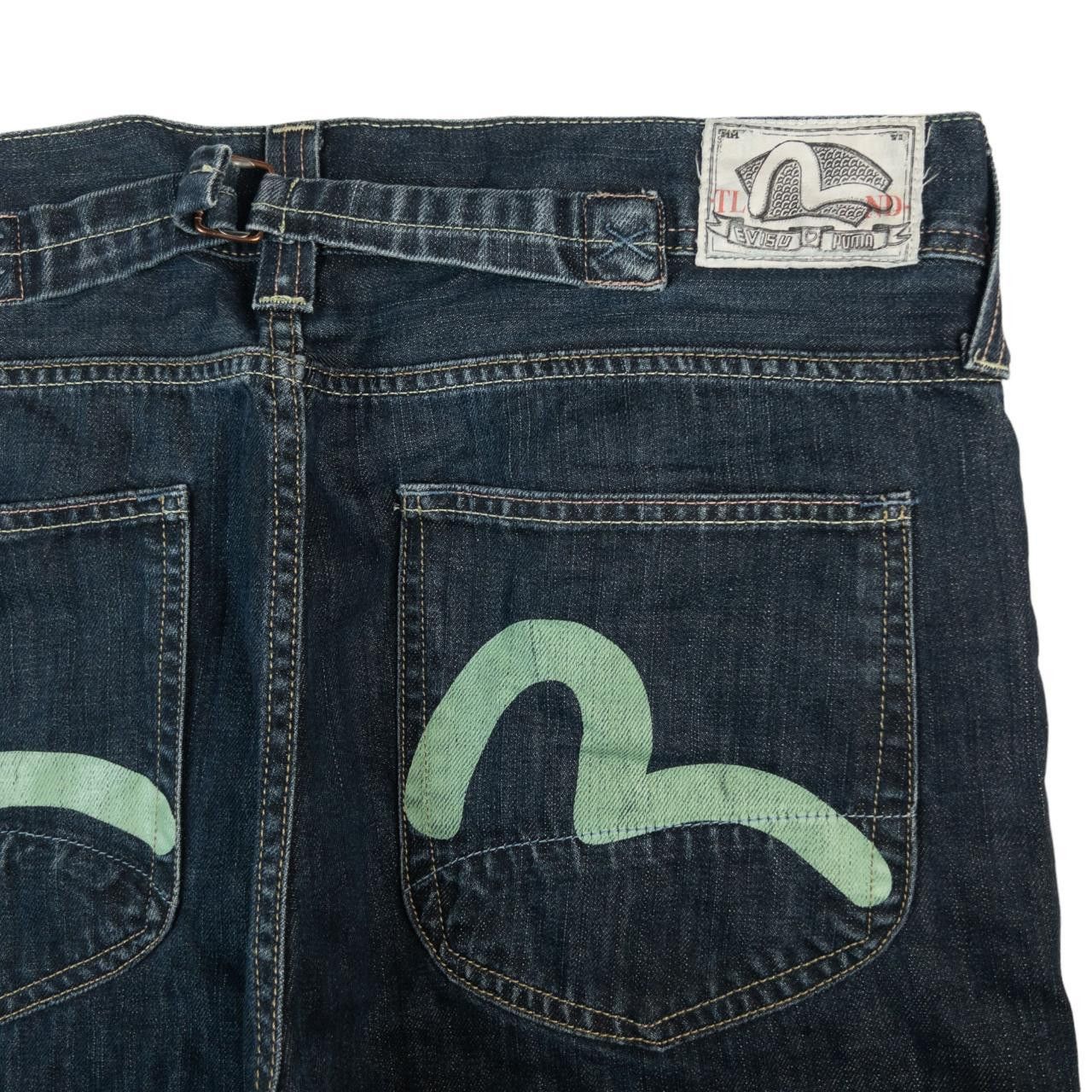 Evisu × Puma Vintage Puma Evisu Double Gull Japanese Denim Jeans Size W38 | Grailed