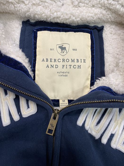 Vintage Y2K Abercrombie Vintage Fleece Lined Hoodie Jacket | Grailed