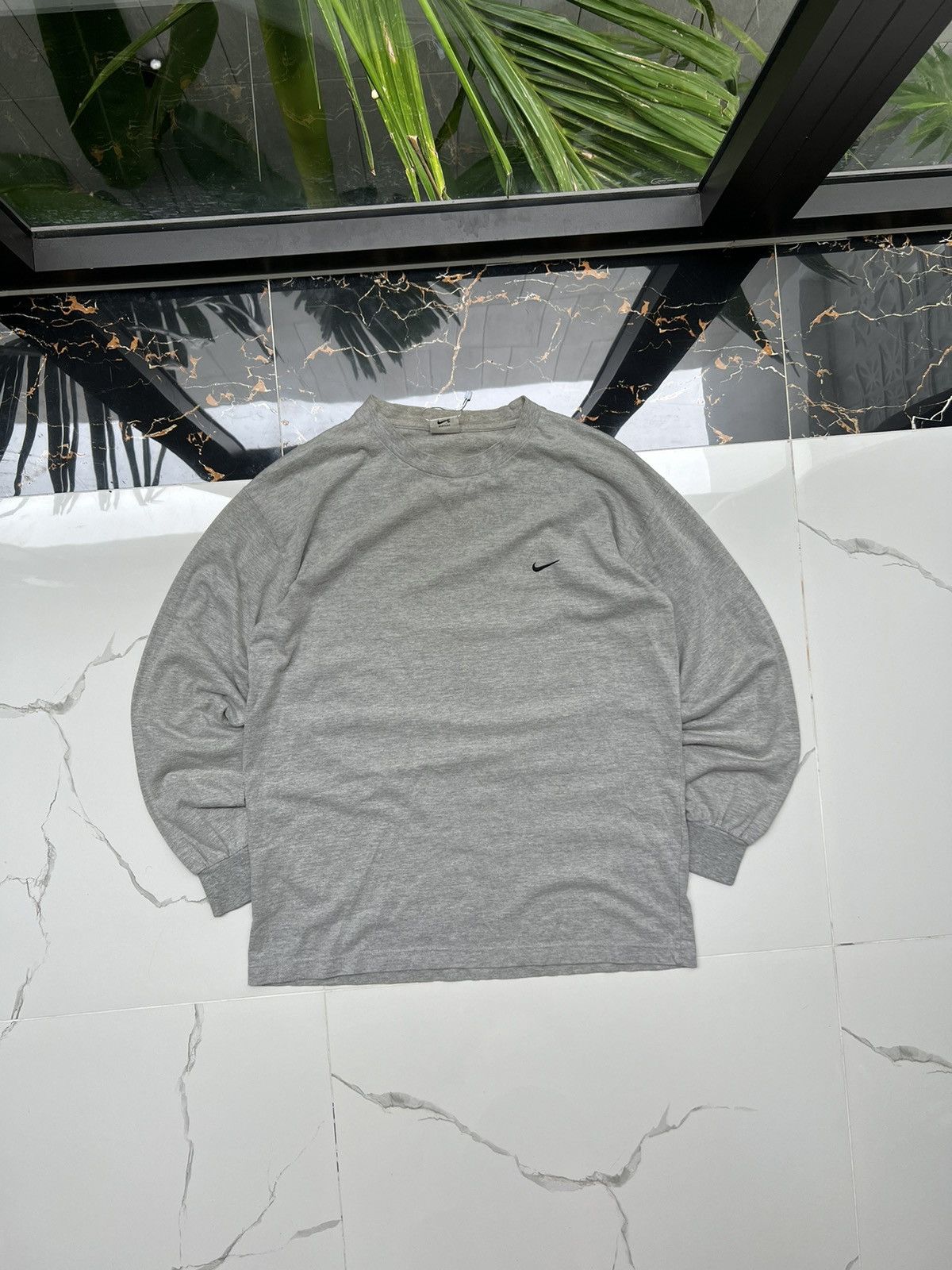 Nike × Streetwear × Vintage 90's NIKE BASIC RETRO SWOOSH LOGO CREWNECK ...