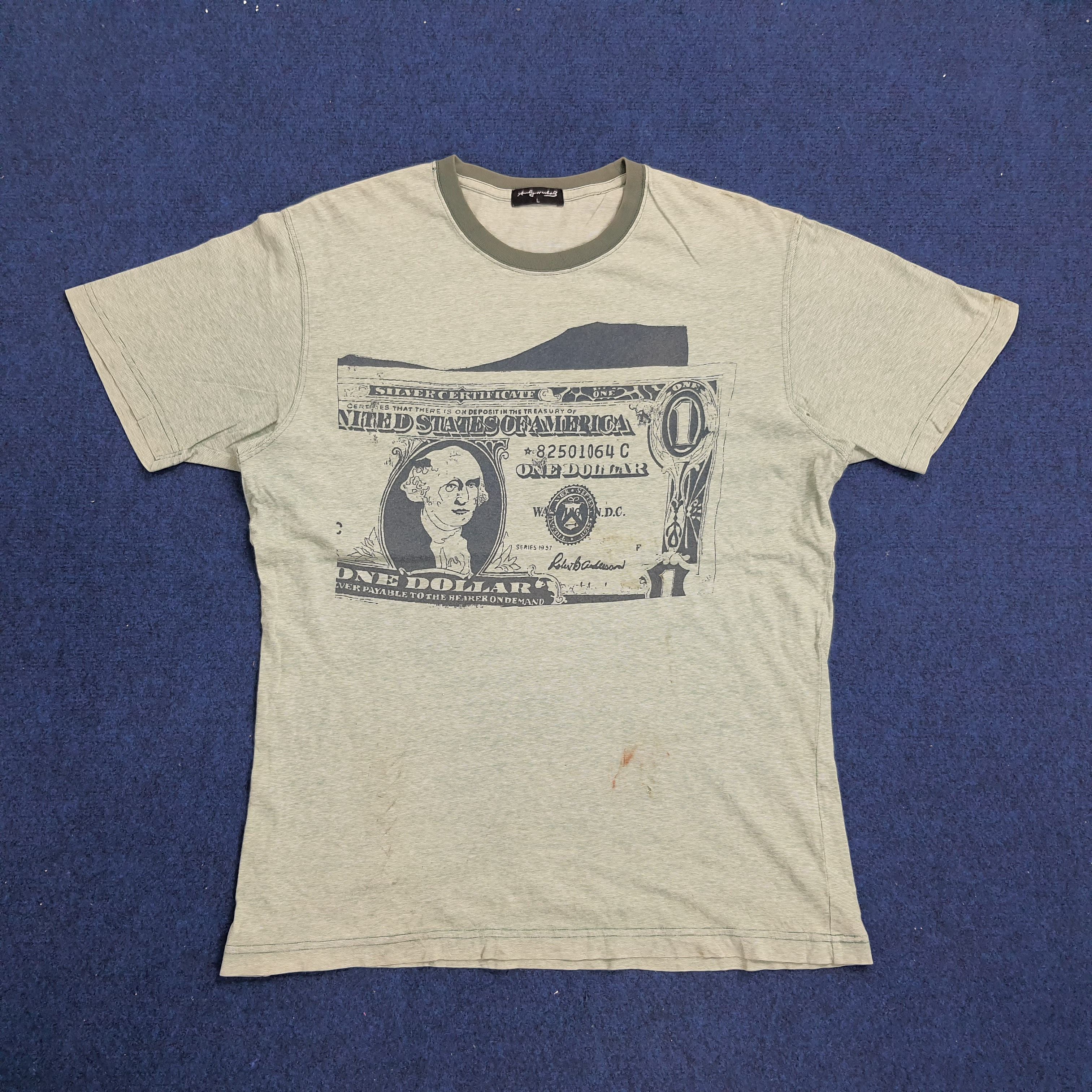 Andy Warhol Andy Warhol x Money Dollar Tshirt | Grailed