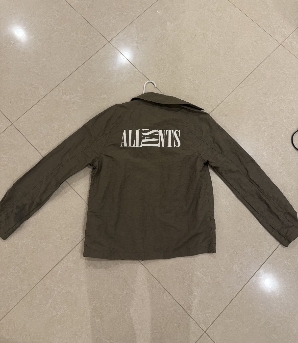 Allsaints All Saints Logo Green Jacket | Grailed