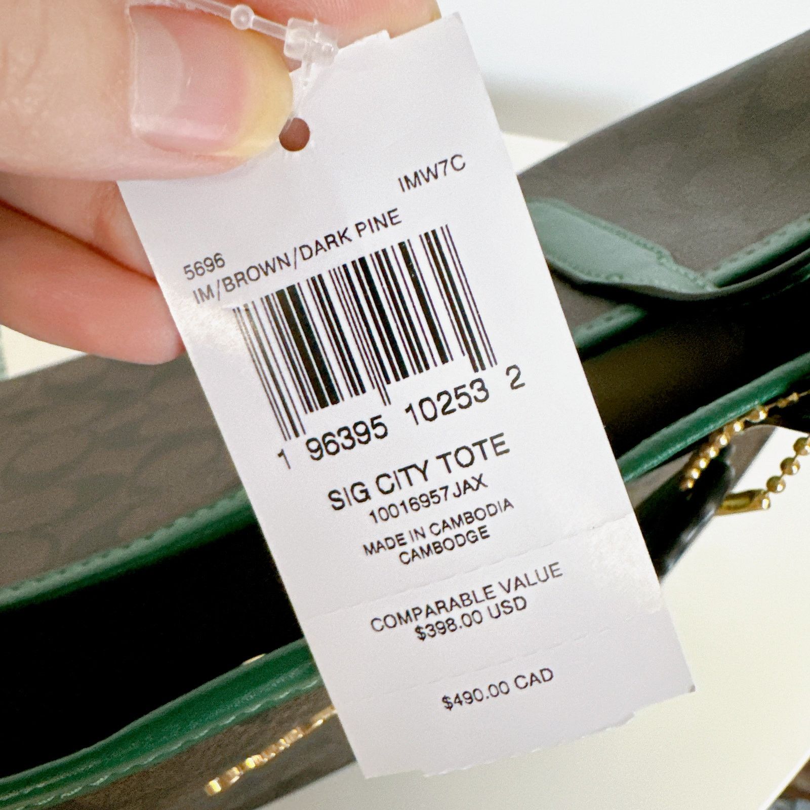 Coach Coach 5696 City Tote In Signature Canvas IN BROWN DARK PINE | Grailed