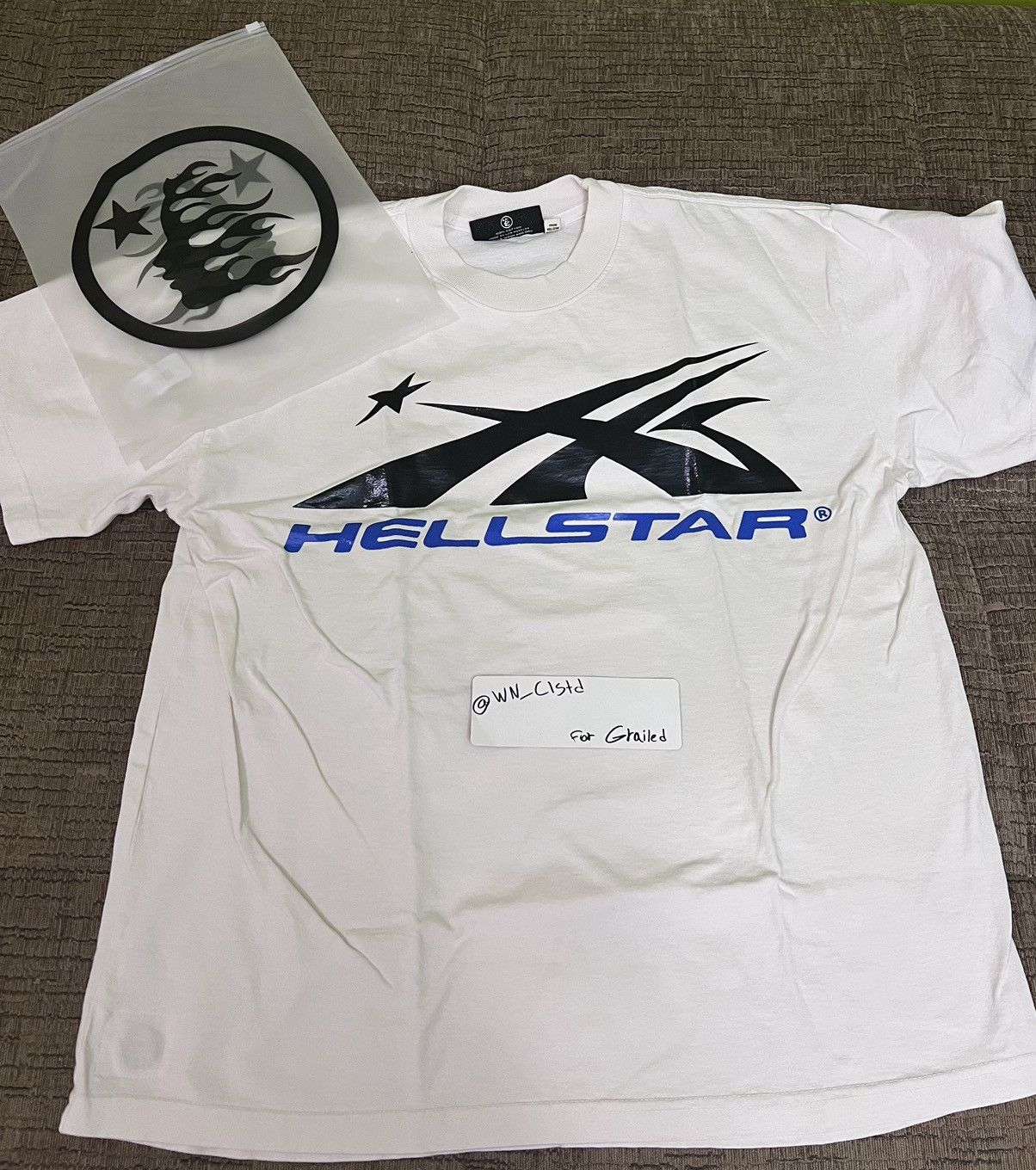HELLSTAR HELLSTAR Gel Sport Logo White Blue | Grailed