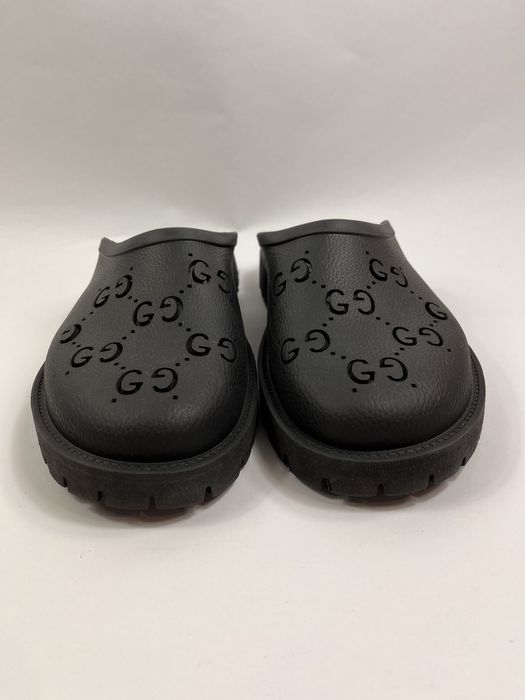 Gucci Logo perforated rubber clogs | Grailed