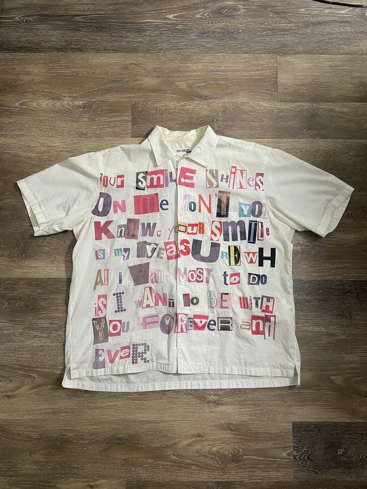 Junya Watanabe Junya Watanabe SS02 “Ransom Note” Poem | Grailed