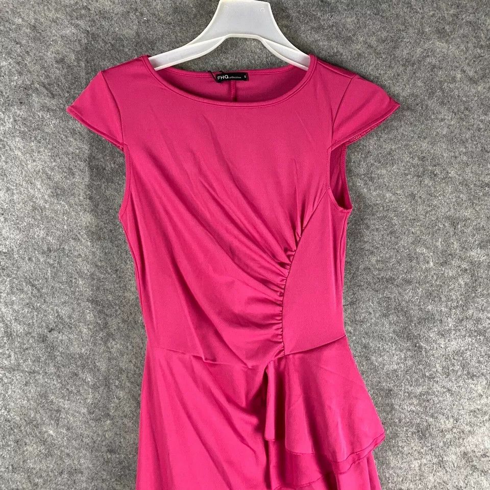 Other FHQ Collection Dress Small Women's NWT Pink Long Polyester S ...