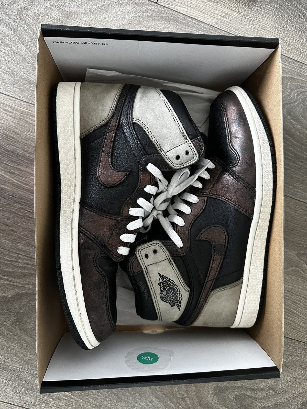 Nike Jordan 1 Retro High Light Army Rust Shadow Patina | Grailed