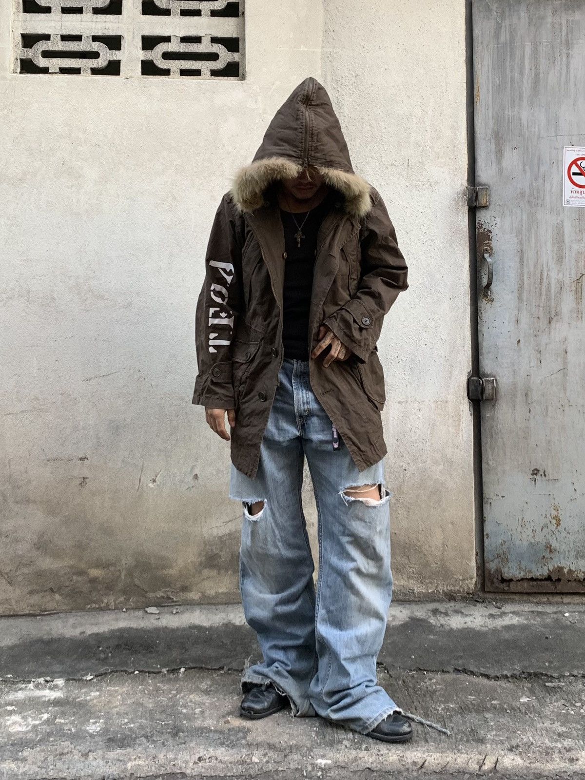 PPFM PPFM × TFOA Faux Fur Mods Jacket 2Piece Layered | Grailed