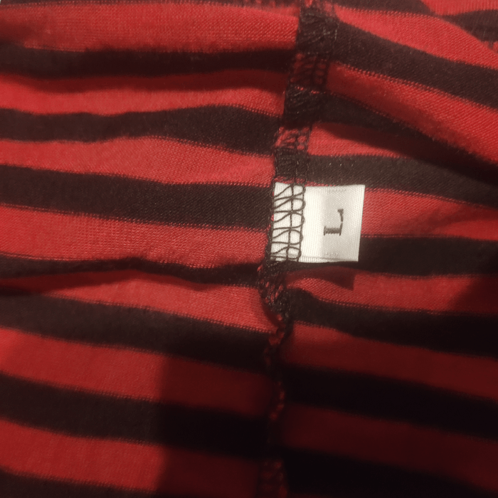 Revenge Revenge Long Sleeve Stripe Red Black Tee XXXtentacion | Grailed
