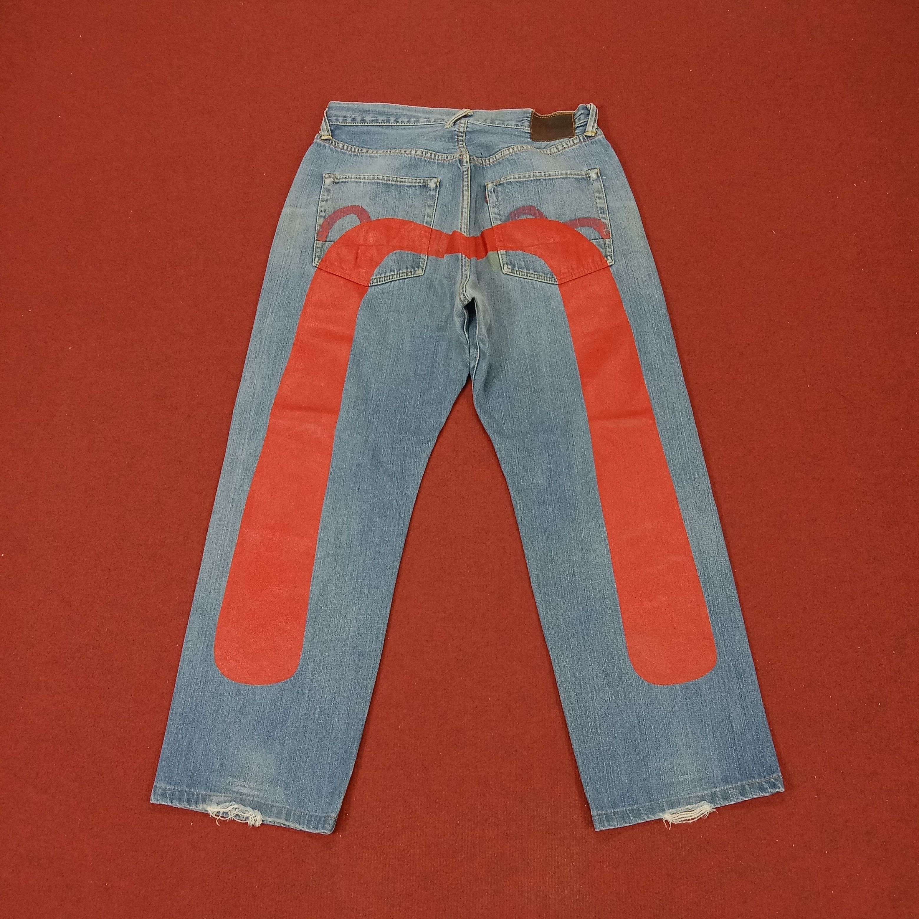 Vintage Evisu Jeans Japanese Brand Streetwear Custom Daicock Style ...