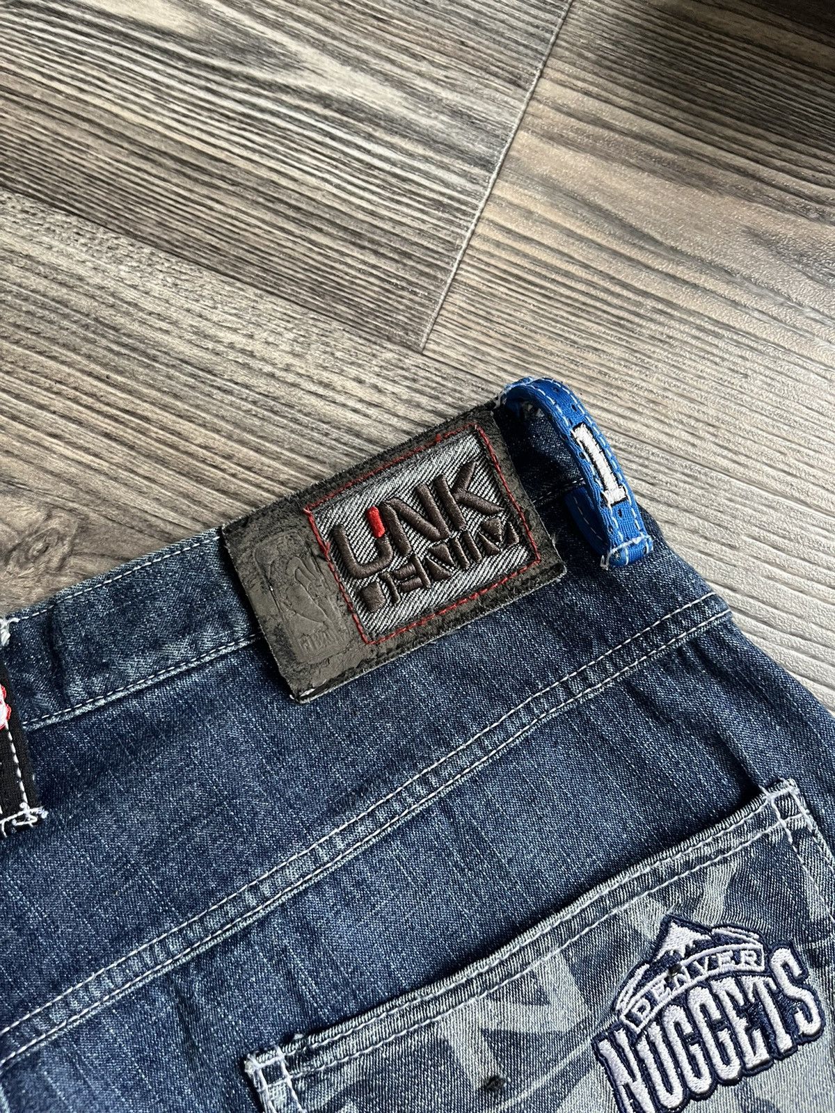 NBA × Streetwear × Vintage VINTAGE NBA UNK DENIM BAGGY JEANS JERSEY Y2K ...