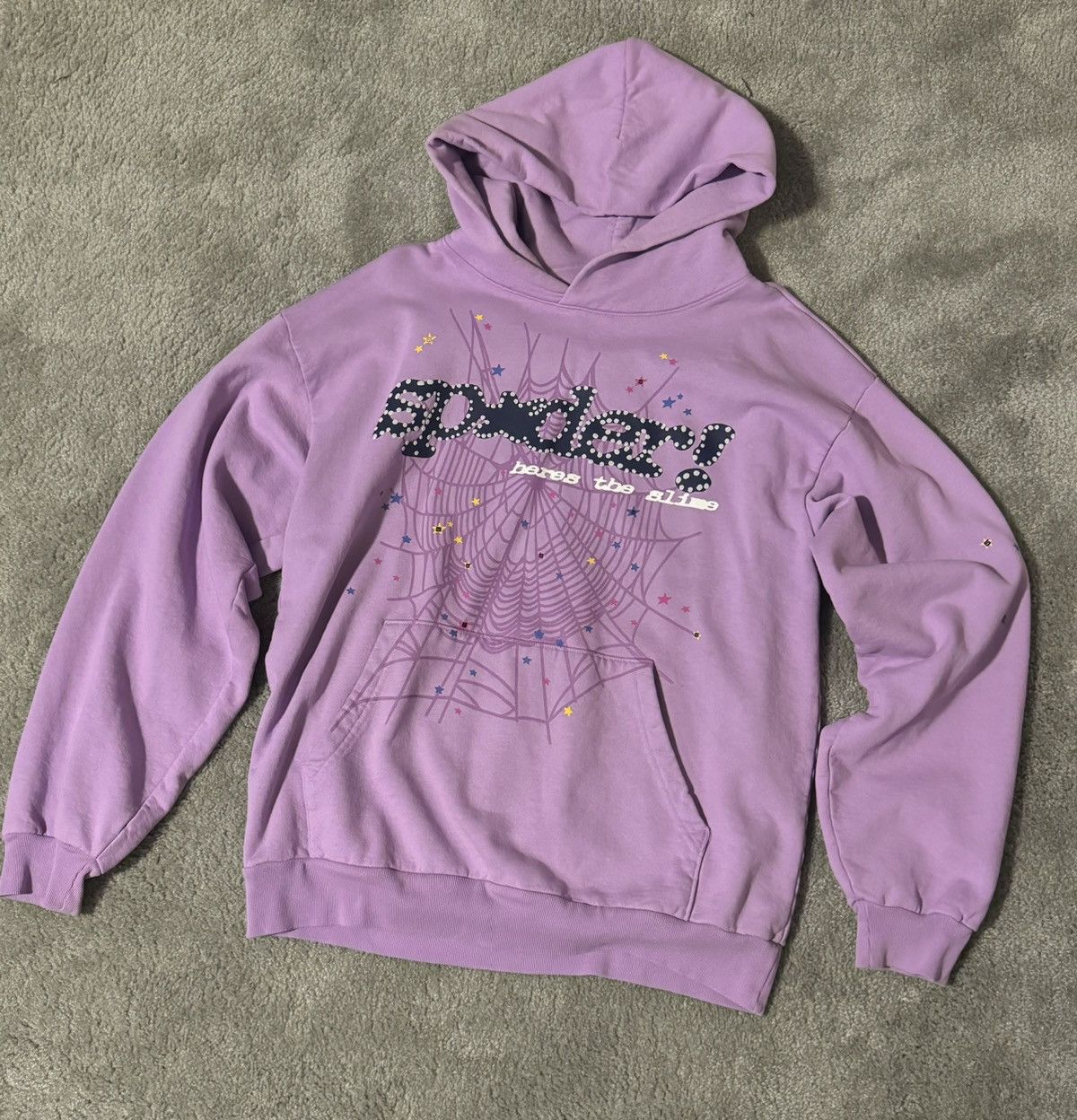 Sp5der Sp5der Acai Hoodie Purple Spider | Grailed