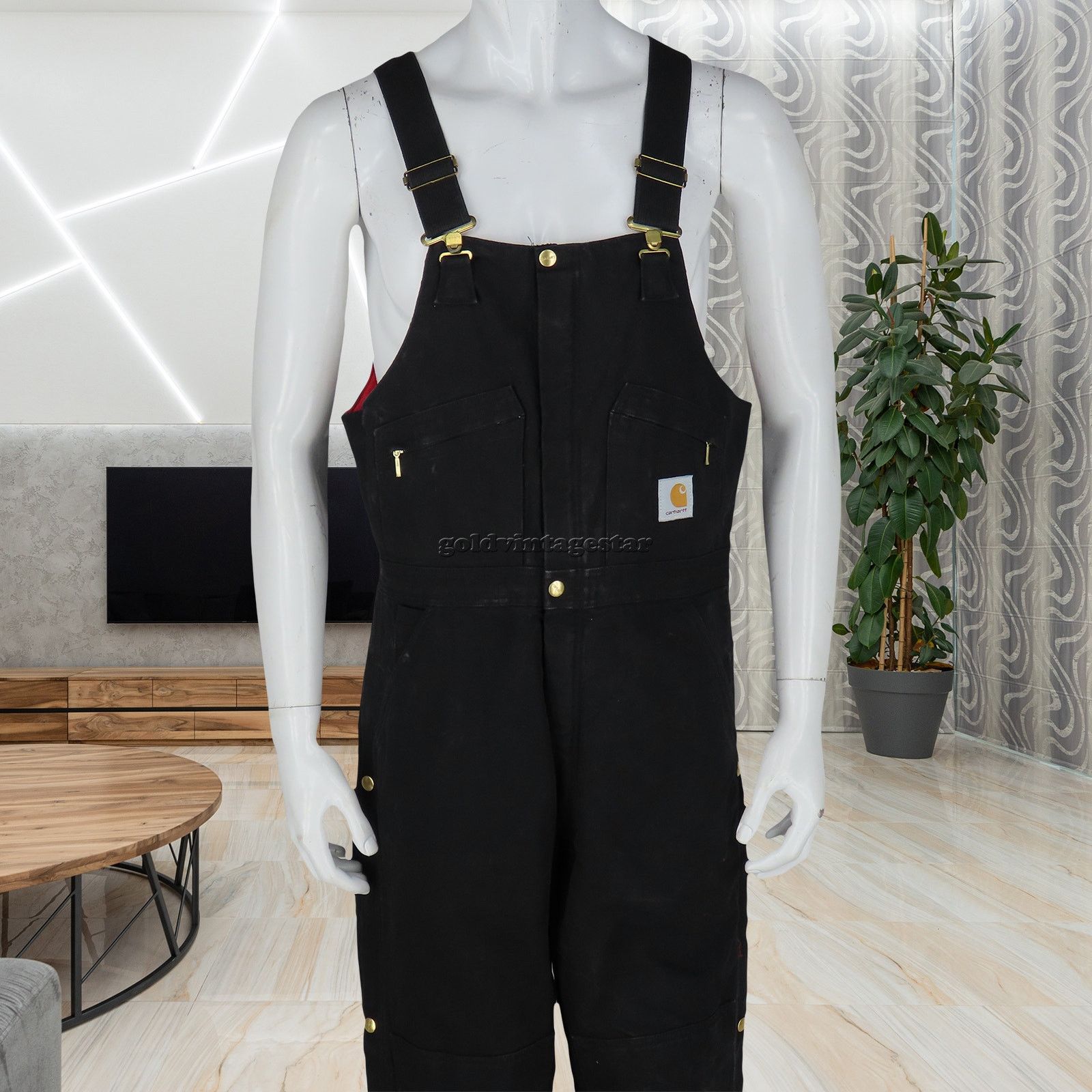 Other Vintage Carhartt USA Made Black Canvas Overalls M | Grailed