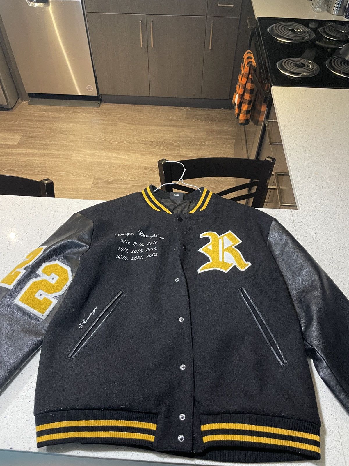 Revenge Revenge Black Rottweiler Varsity Jacket | Grailed