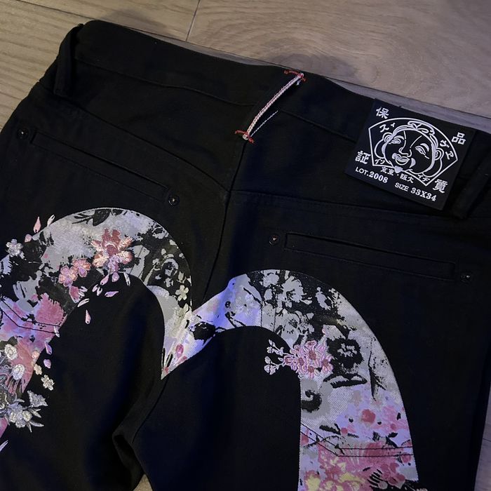 Evisu rare! EVISU FLOWER PEDAL EMBROIDERED SELVEDGE DENIM | Grailed