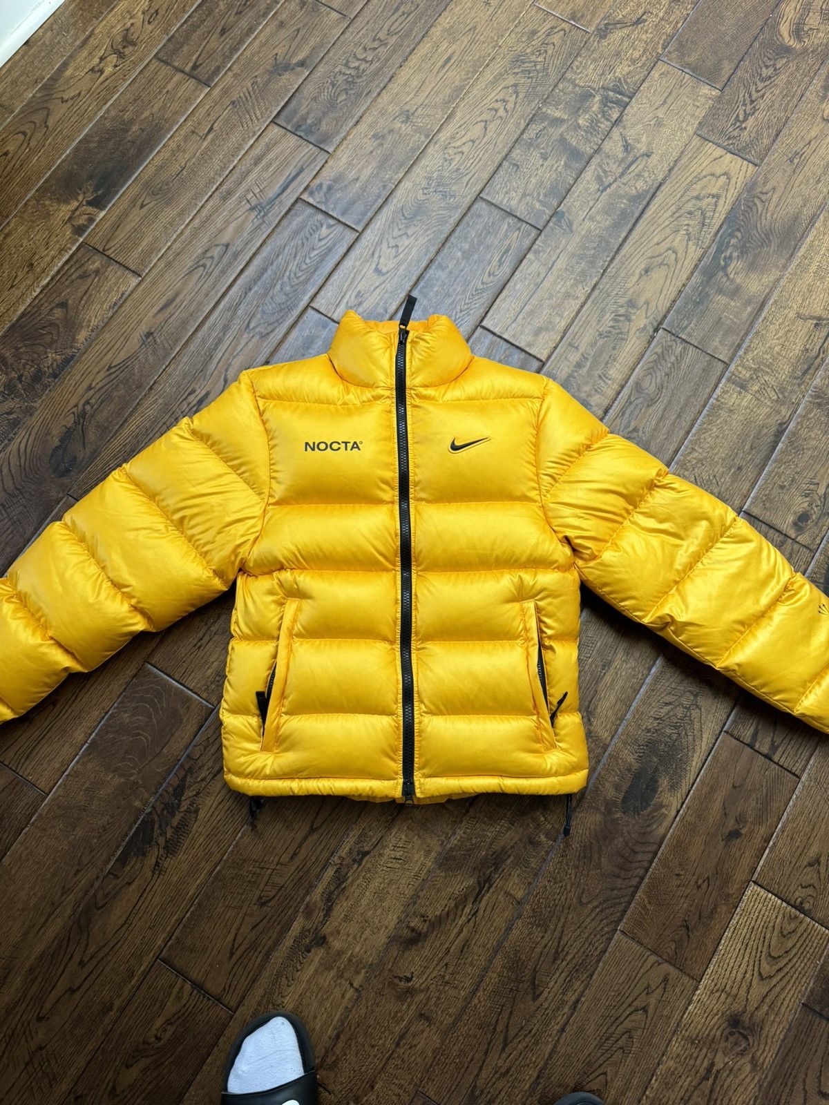 Drake × Nike NOCTA Sunset Puffer Jacket Yellow | Grailed