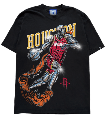 Warren Lotas Warren Lotas Houston Rockets Chrome Tee | Grailed